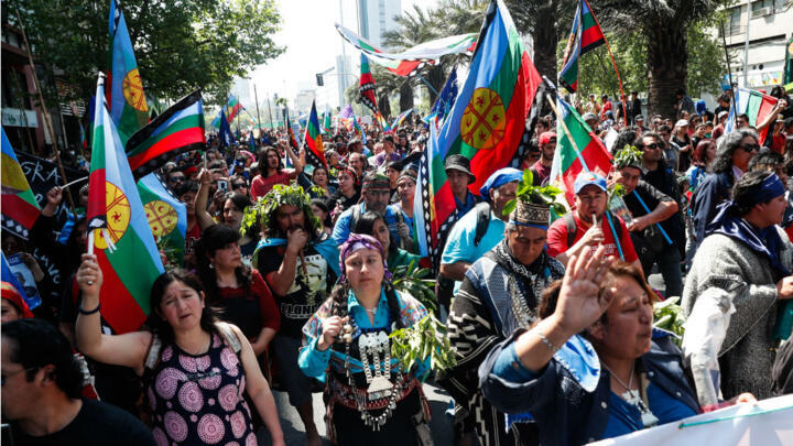 Chile: marcha en honor a la resistencia mapuche