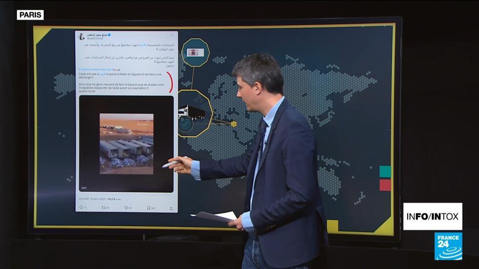 De l'aide humanitaire pour les Gazaouis mise à la décharge?... Attention infox ! - Info ou intox