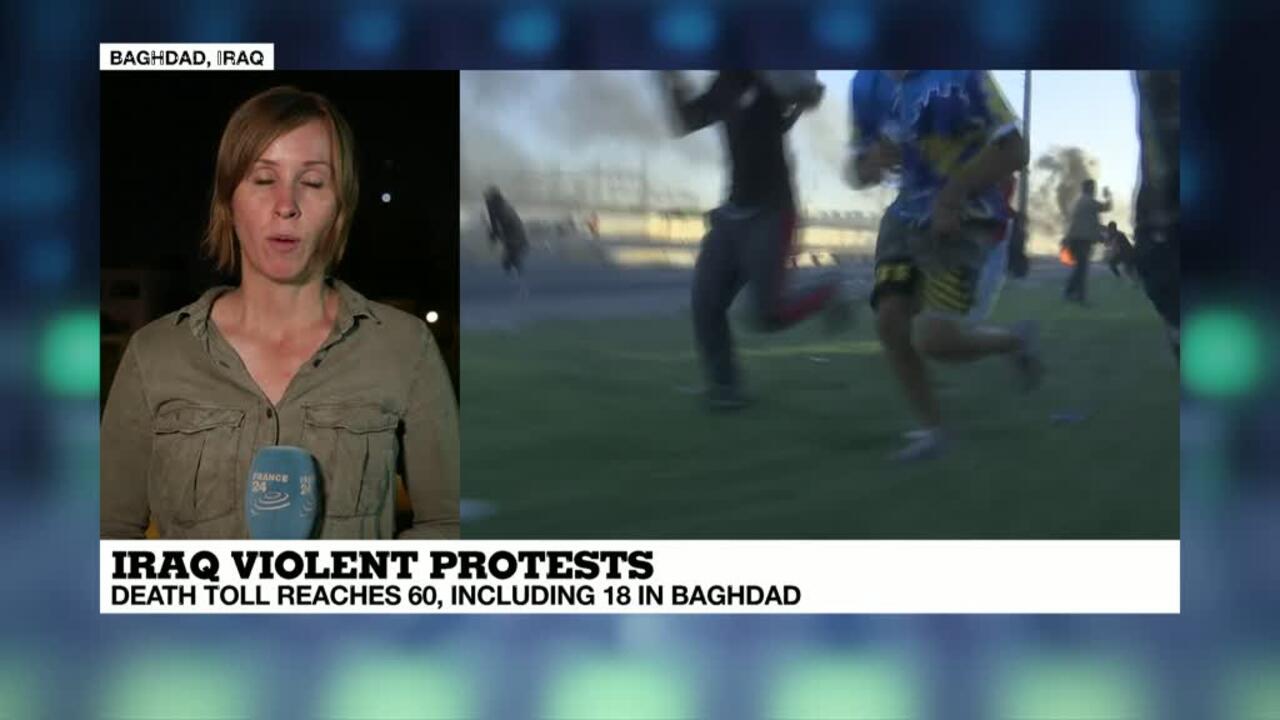 'Widespread sniper fire' as death toll soars in Iraq protests - France 24