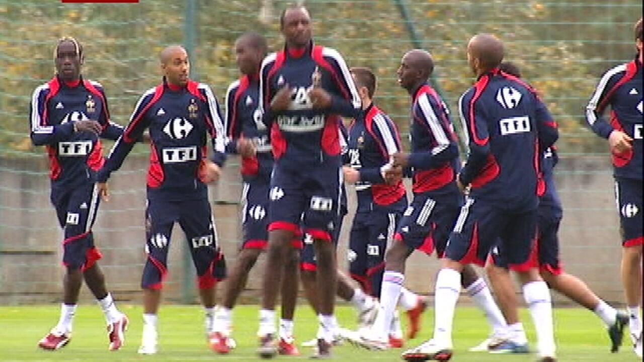 Les Bleus se préparent pour le test roumain