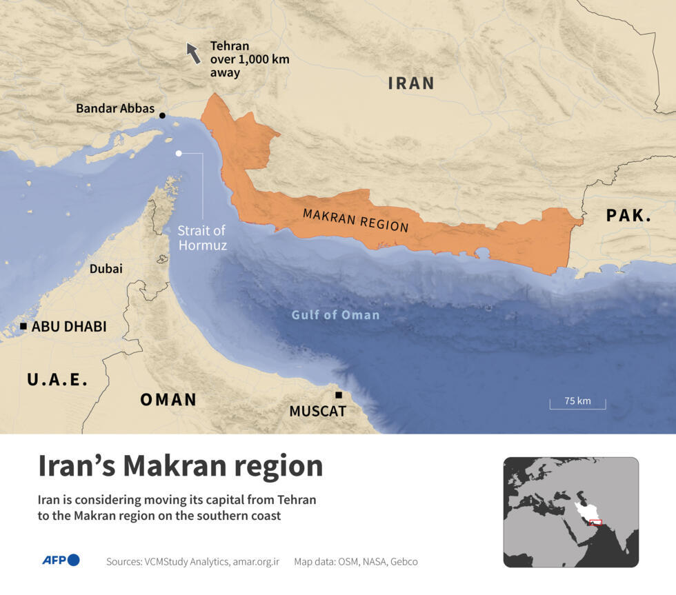Iran mulls moving capital to 'lost paradise' on southern coast