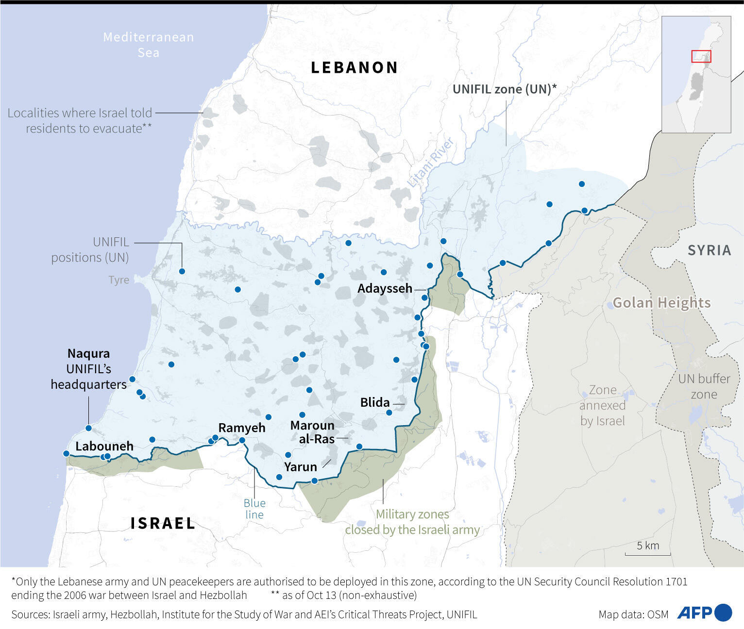 UN peacekeepers to 'stay in all positions' in Lebanon