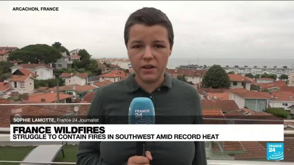 France wildfires: Struggle to contain fires in southwest amid record ...