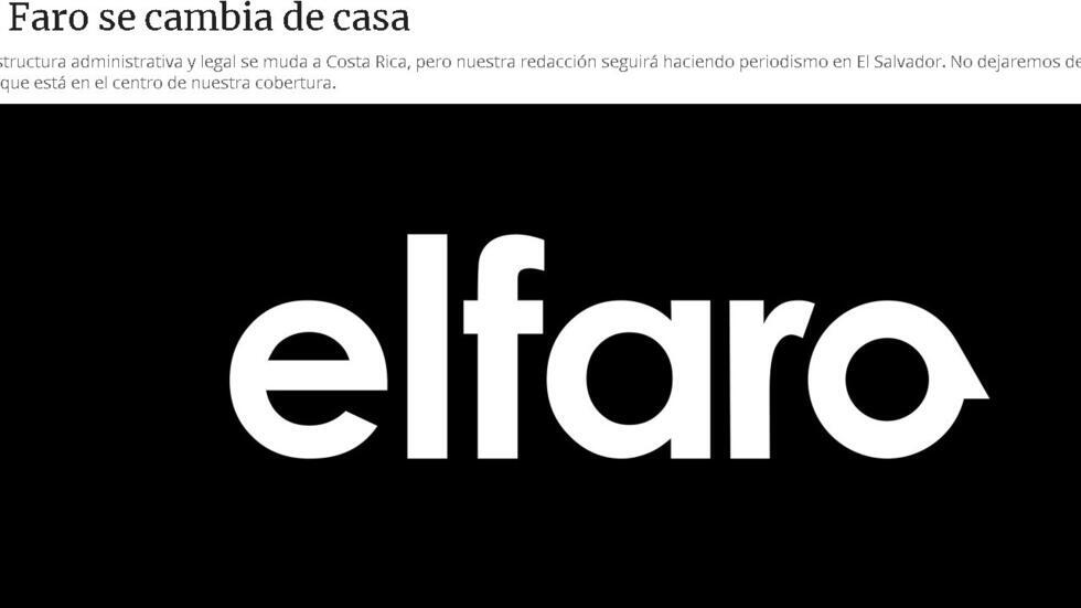 Medio salvadoreño 'El Faro' se muda a Costa Rica por ataques a libertad ...