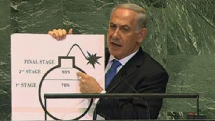 Netanyahu urges UN to draw ‘red line’ for nuclear Iran