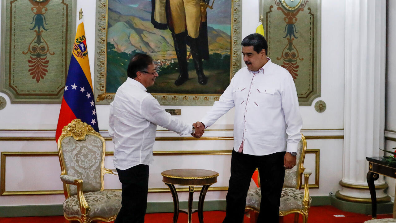 Maduro y Petro se reunieron en Caracas con el objetivo de fortalecer la integración binacional ...