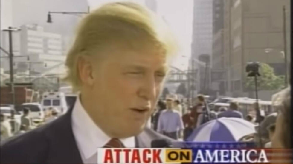 La réaction de Donald Trump après les attentats du 11 septembre 2001 ...