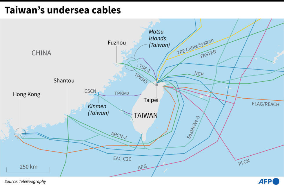 Taiwan seeks satellite solutions after undersea cables cut