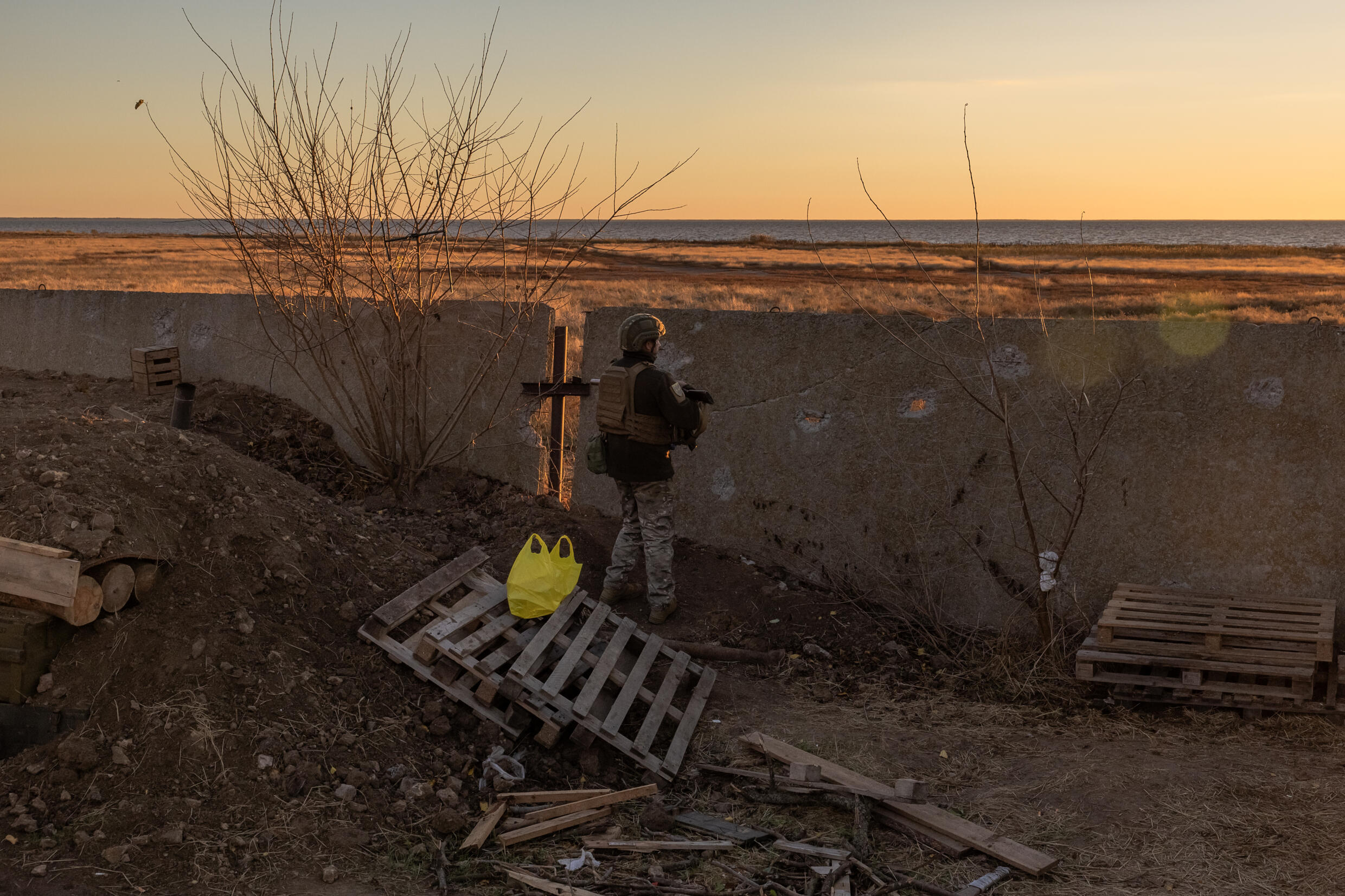 The Dnipro River, a key front line between Russian and Ukrainian troops