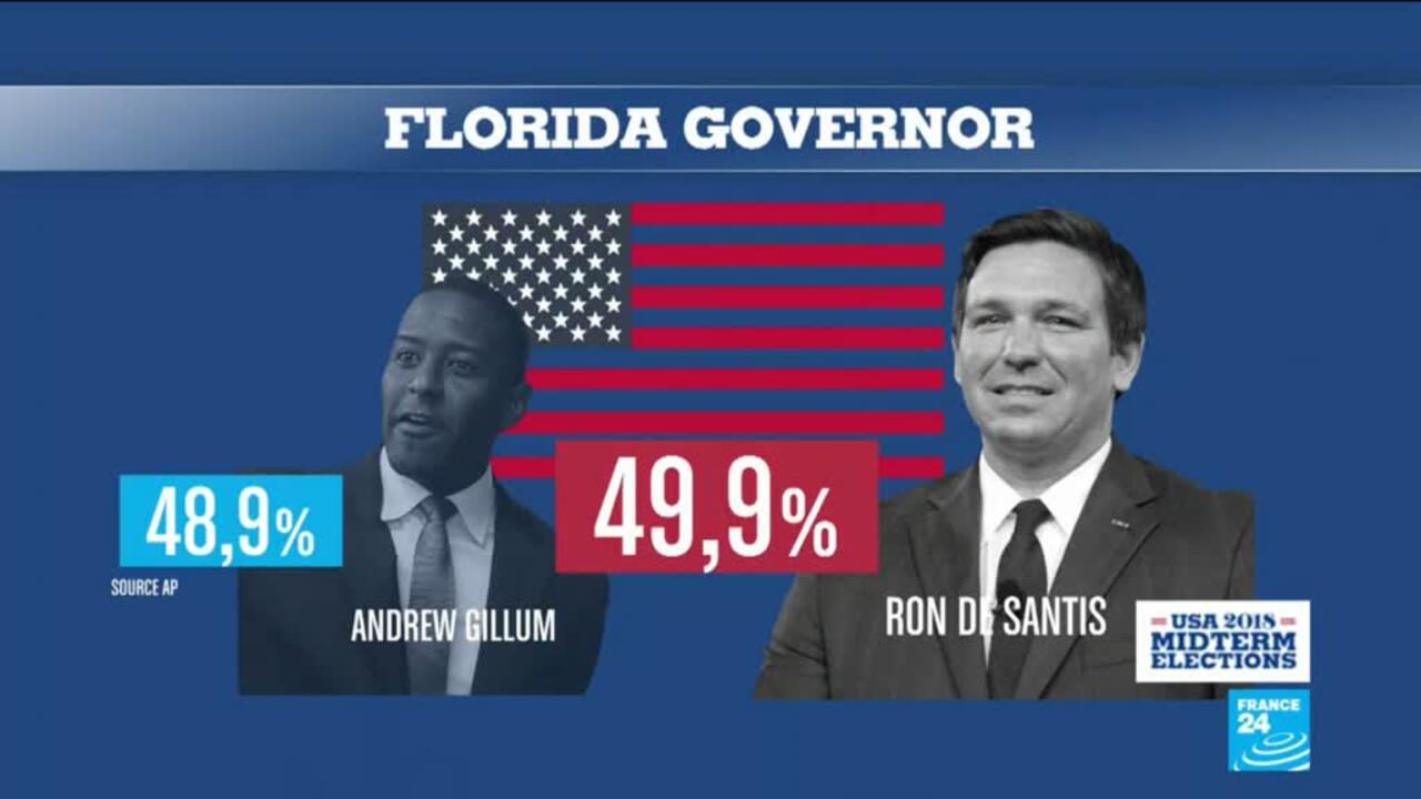 US Midterms: Republican Ron DeSantis wins Florida governor race - France 24