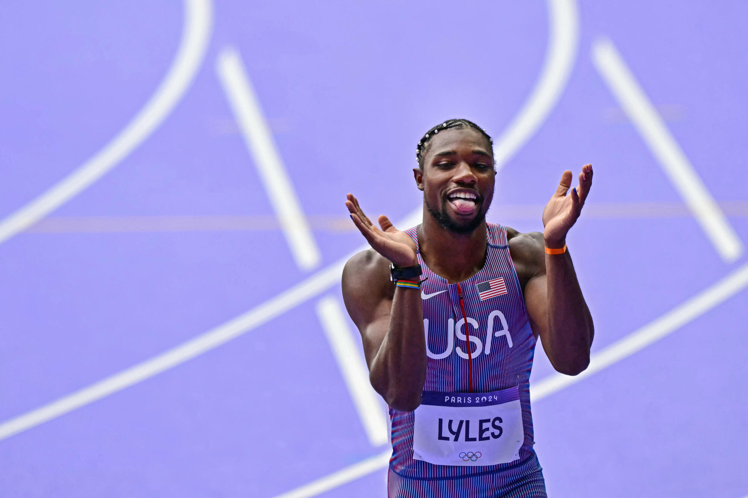 History in Paris as Alfred storms to 100m crown, Biles bags Olympic triple