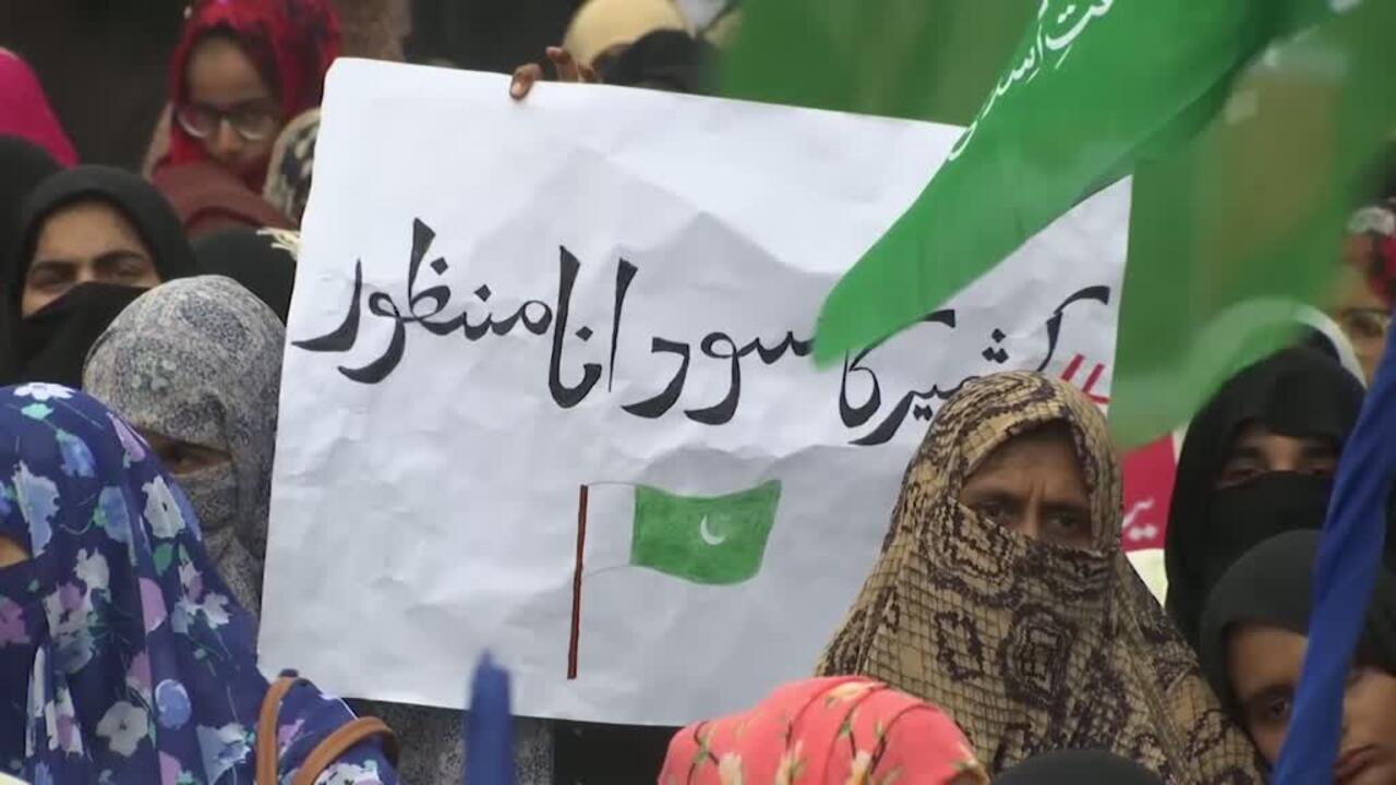 Protesters in Pakistan in solidarity with Kashmir - France 24