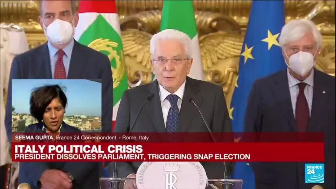 Italy president dissolves parliament, triggering snap election - France 24