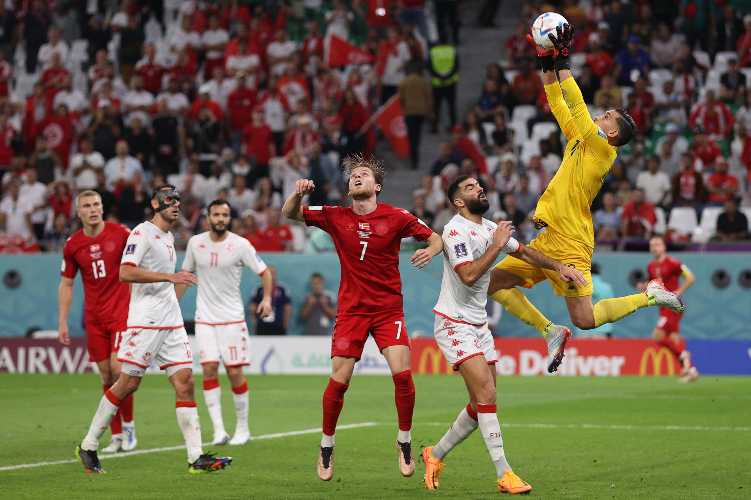 Tunisia hold Denmark to a goalless draw in World Cup 2022 opener