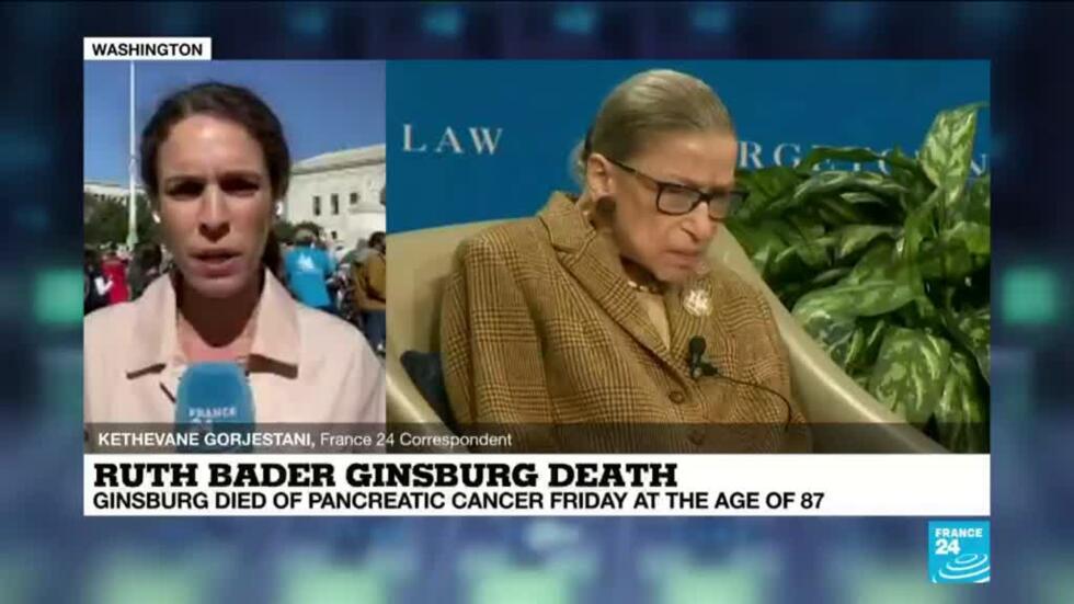Hundreds of mourners gather outside US Supreme Court 'RBG' death FRANCE ...