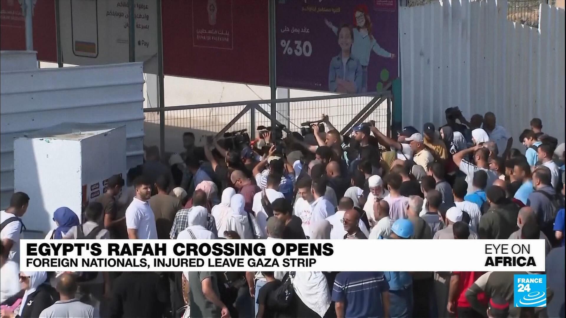 Egypt's Rafah border crossing opens to injured and binationals from ...