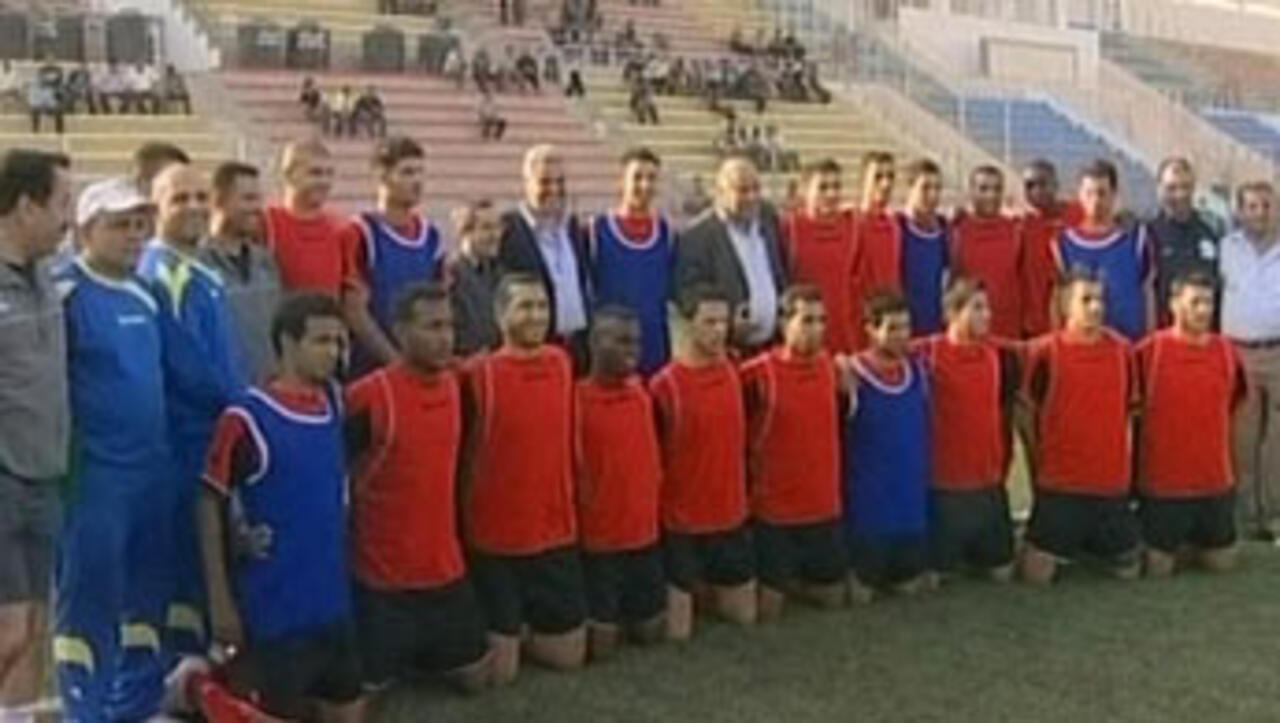 Palestinians host their first ever home football game - France 24