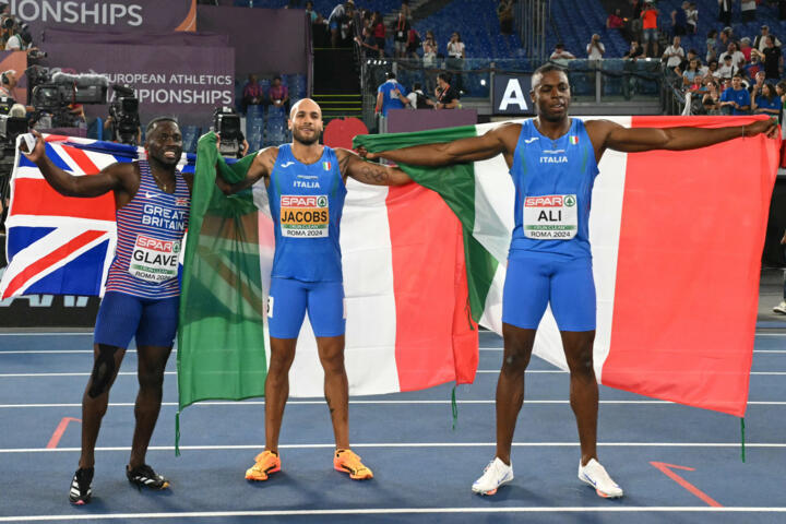 Italy's Olympic champion Jacobs retains European 100m crown