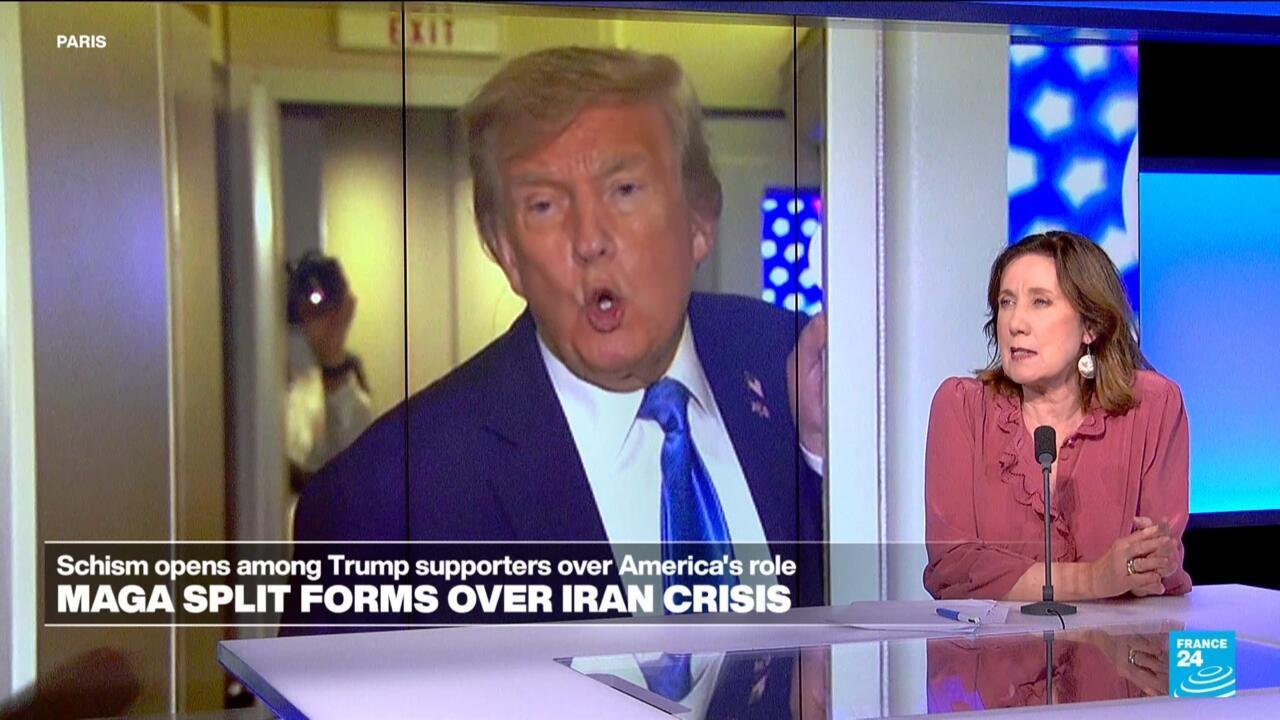 MAGA split forms over US involvement in Iran - France 24