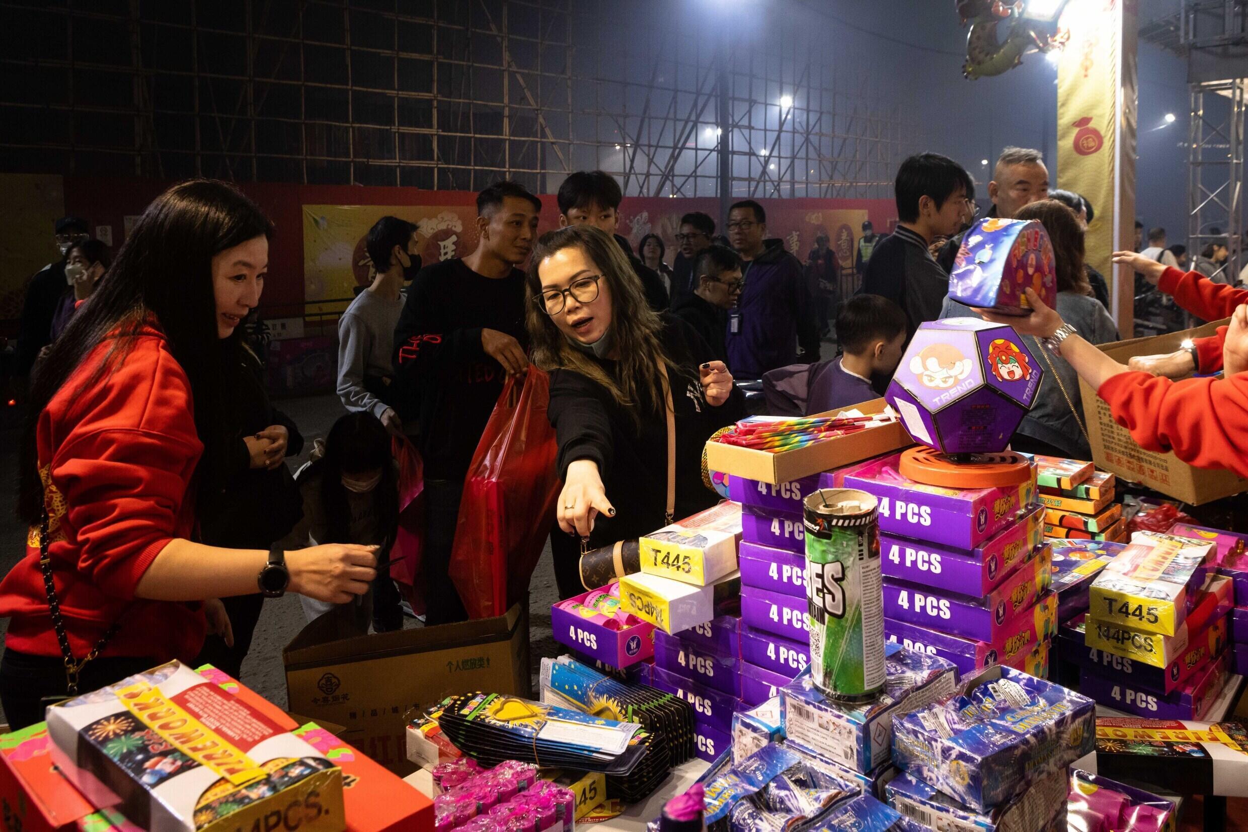 Macau's firecracker free-for-all sparks joy for New Year celebrants
