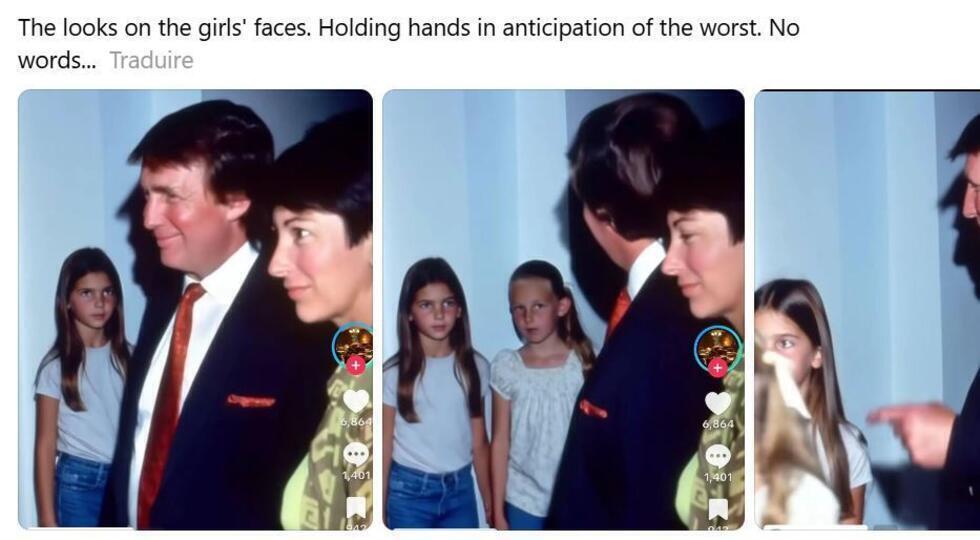 That video said to show Trump selecting a young girl at an Epstein party? It’s AI