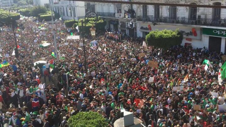 Algeria protests: Huge crowds call on President Bouteflika to step down ...