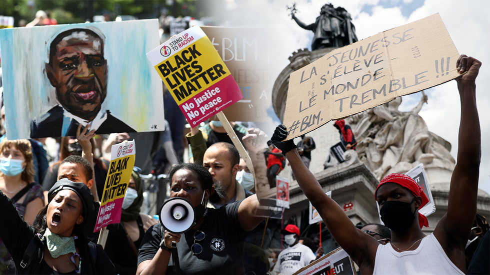 Por todos los George Floyd, Reino Unido y Francia marcharon contra el ...
