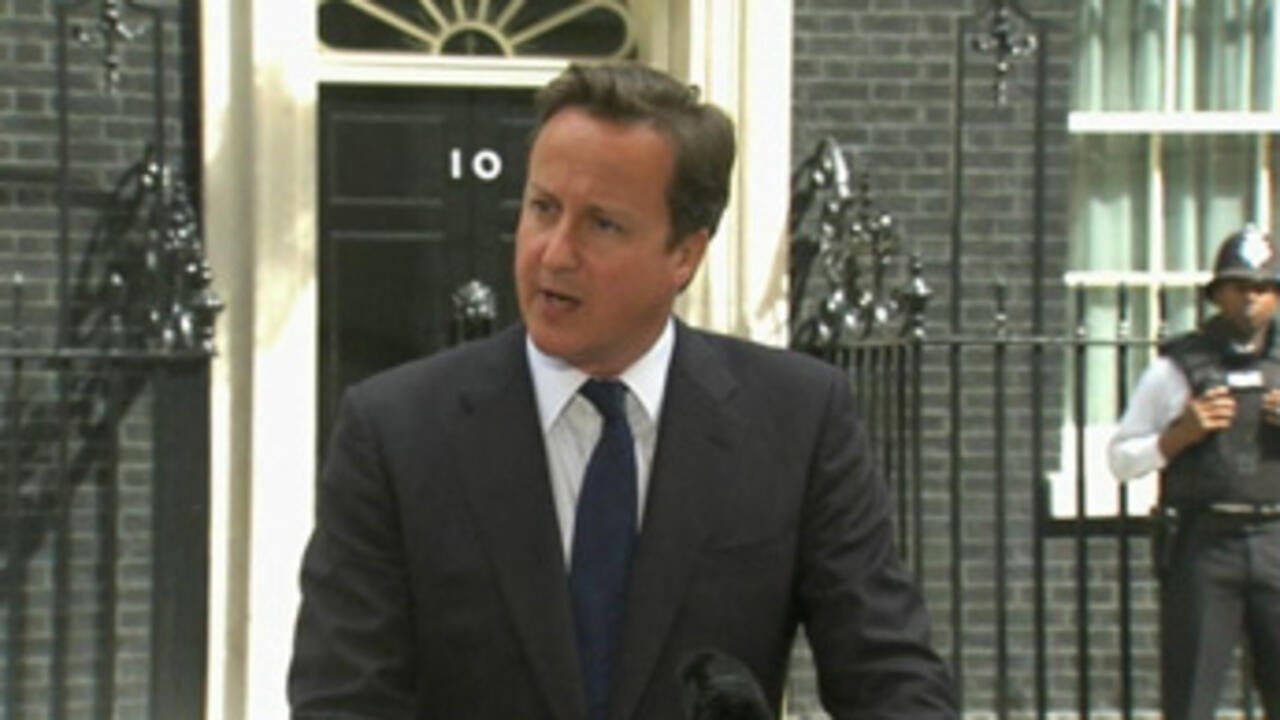 Cameron vows to take tough measures against rioters