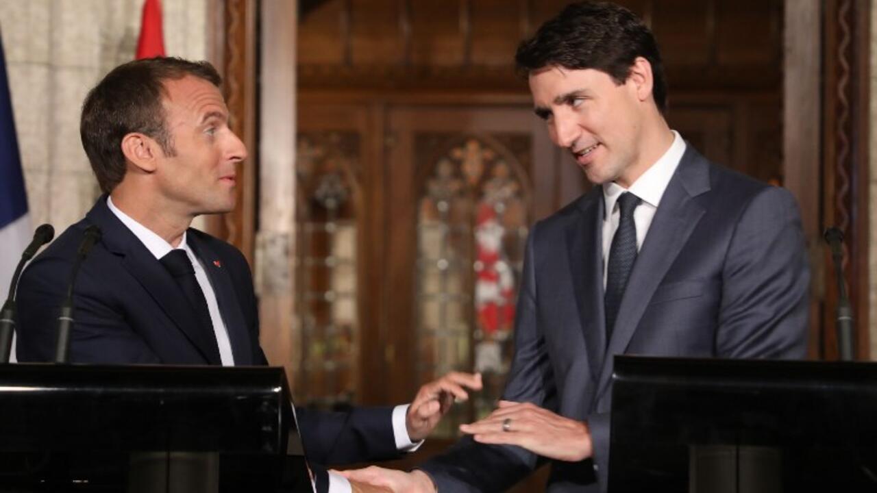 Macron y Trudeau analizan la posibilidad de un "G6+1"