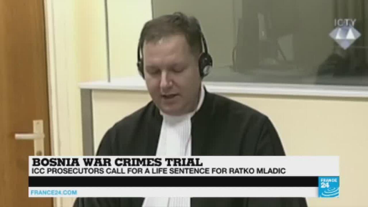 UN prosecutors demand Mladic life sentence for Bosnia war crimes