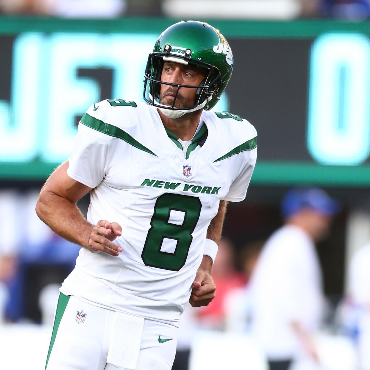 Aaron Rodgers Throwing On The Run