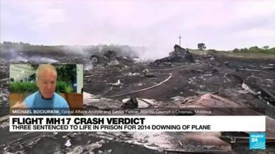 Flight MH 17 Crash verdict: three sentenced to life. - France 24