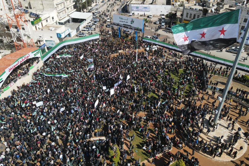 Thousands in Syria's rebel-held northwest mark 13 years since uprising