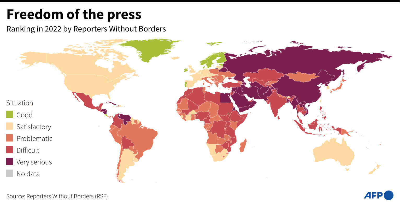 Hong Kong plummets towards bottom of press freedom ranking