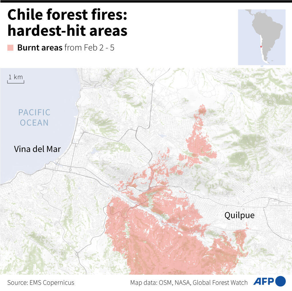 In Chile, natural disasters fall on all-volunteer fire service