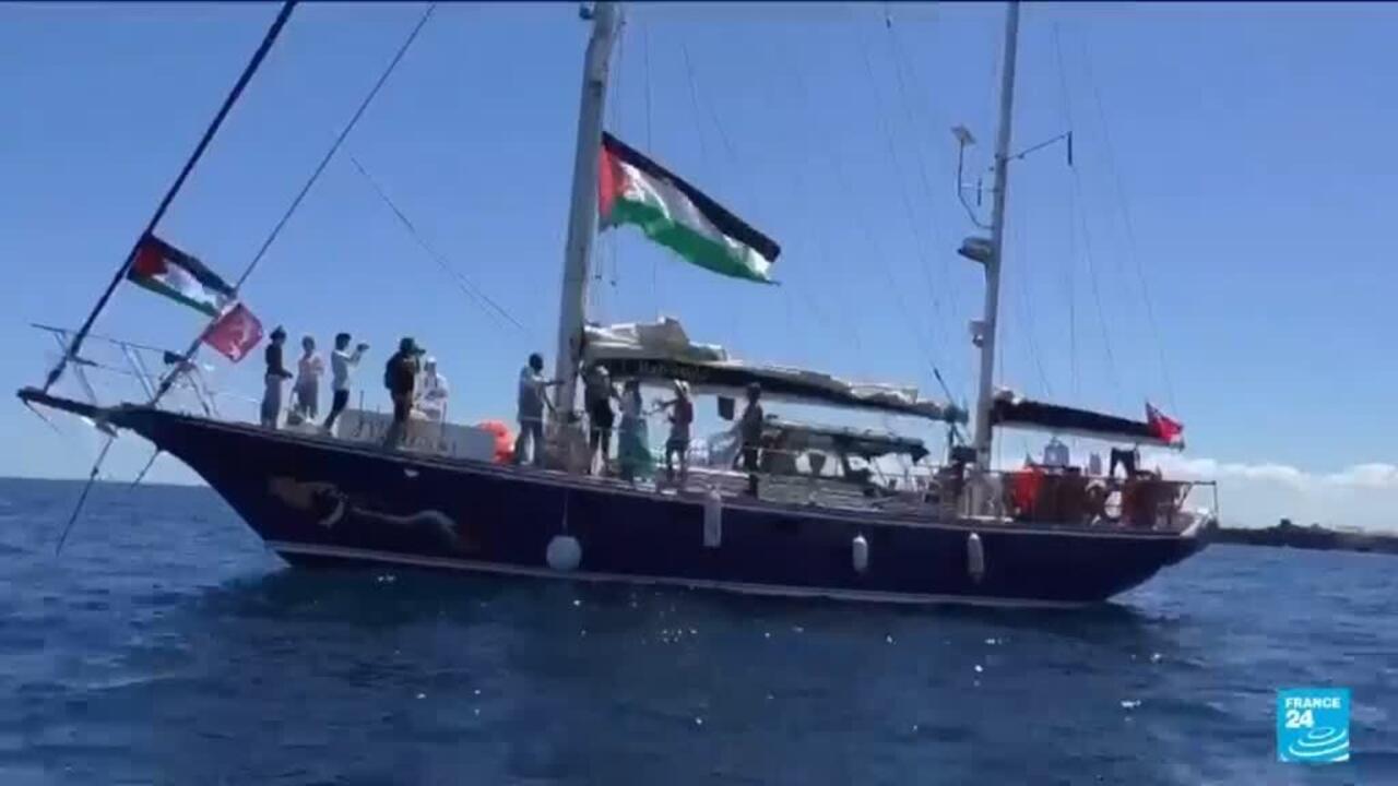 Aid vessel heading to Gaza rescues four Libyan migrants in ...