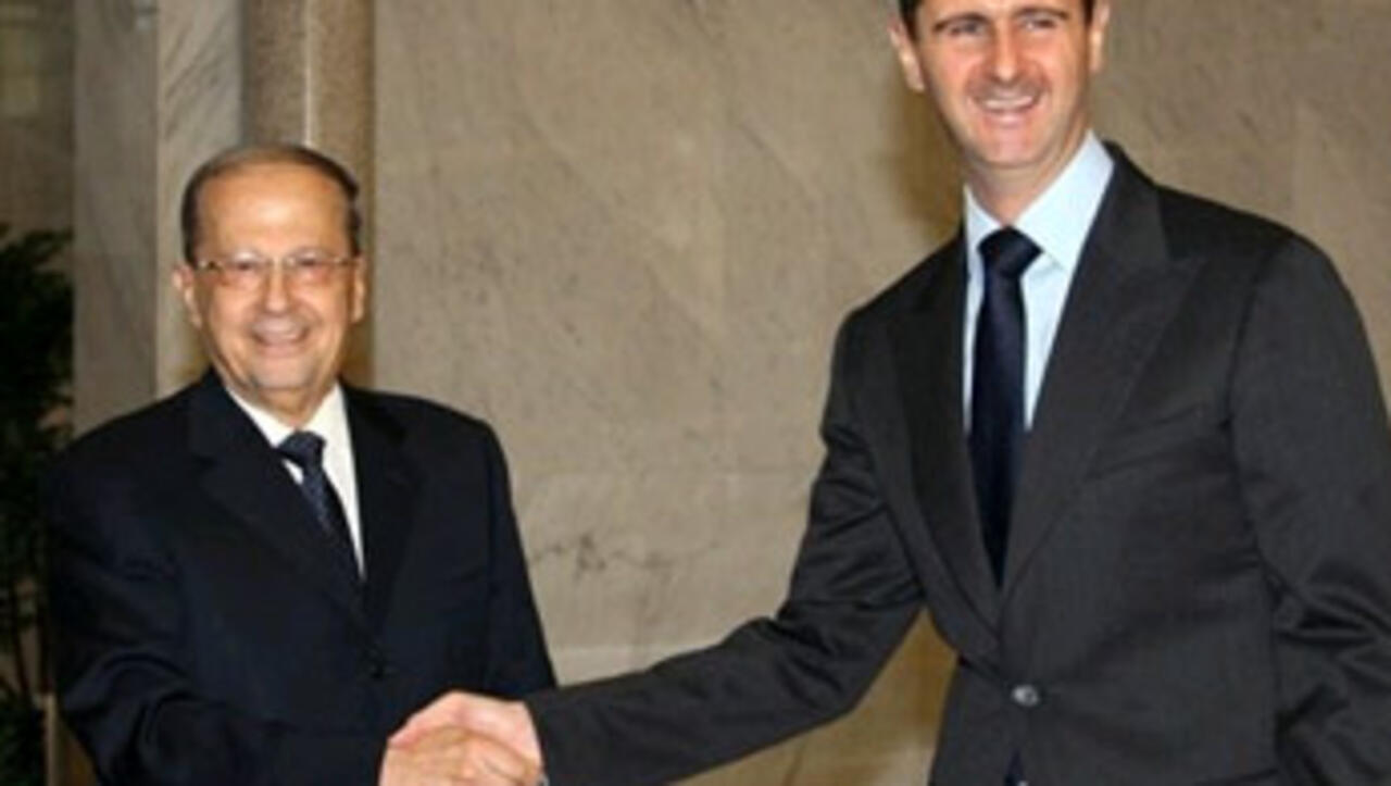 General Aoun visits old foe Syria