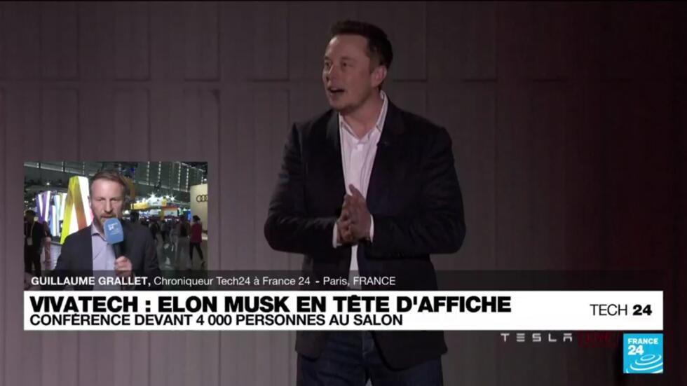 VivaTech : Elon Musk vient faire le show après sa rencontre avec Emmanuel Macron - Tech 24