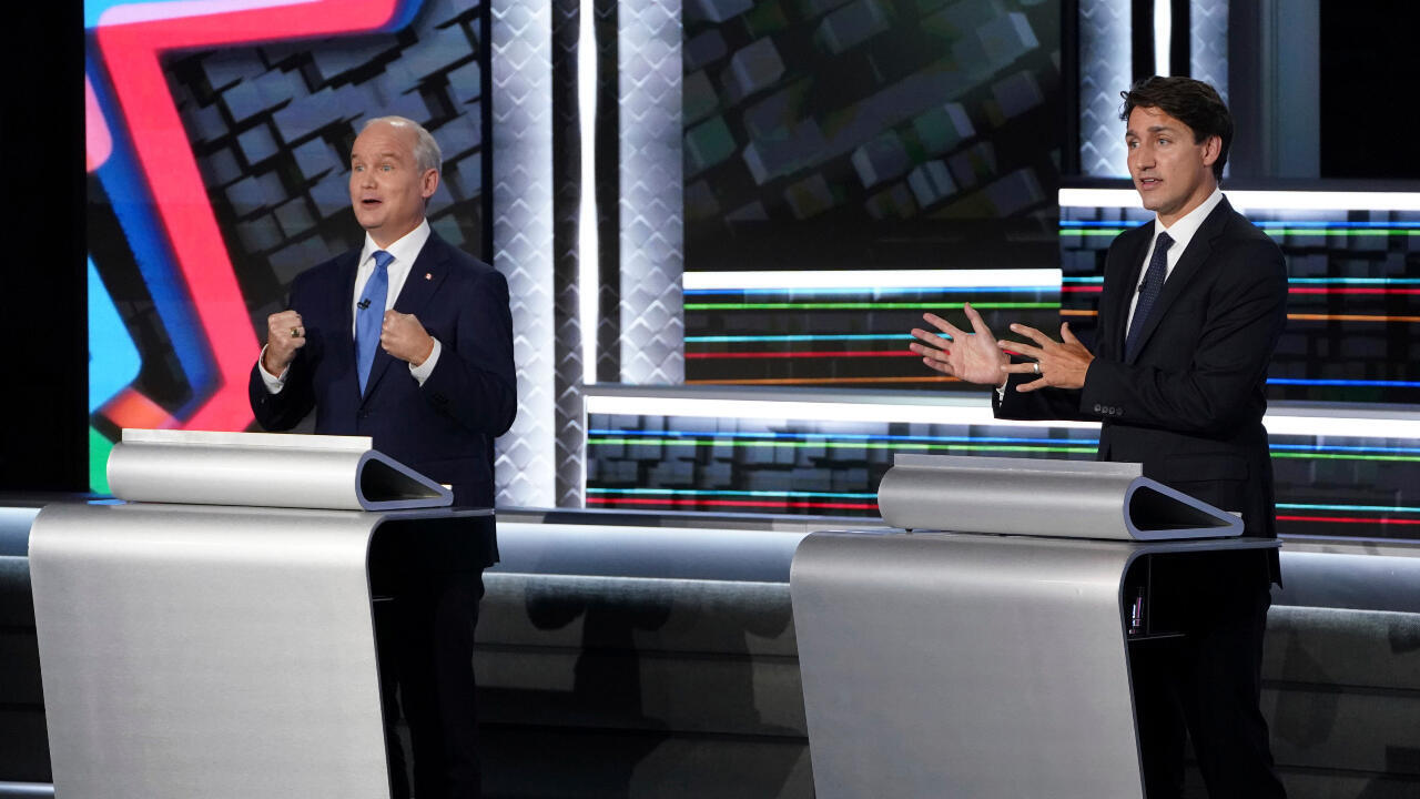 Conservative challenger O'Toole takes aim at stumbling Trudeau as ...