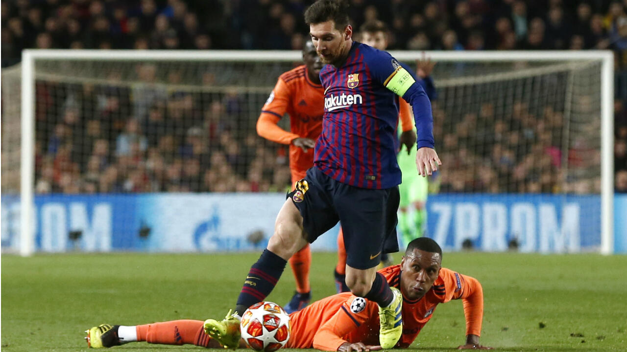 Messi leads Barca to 5-1 win over Lyon in Champions League