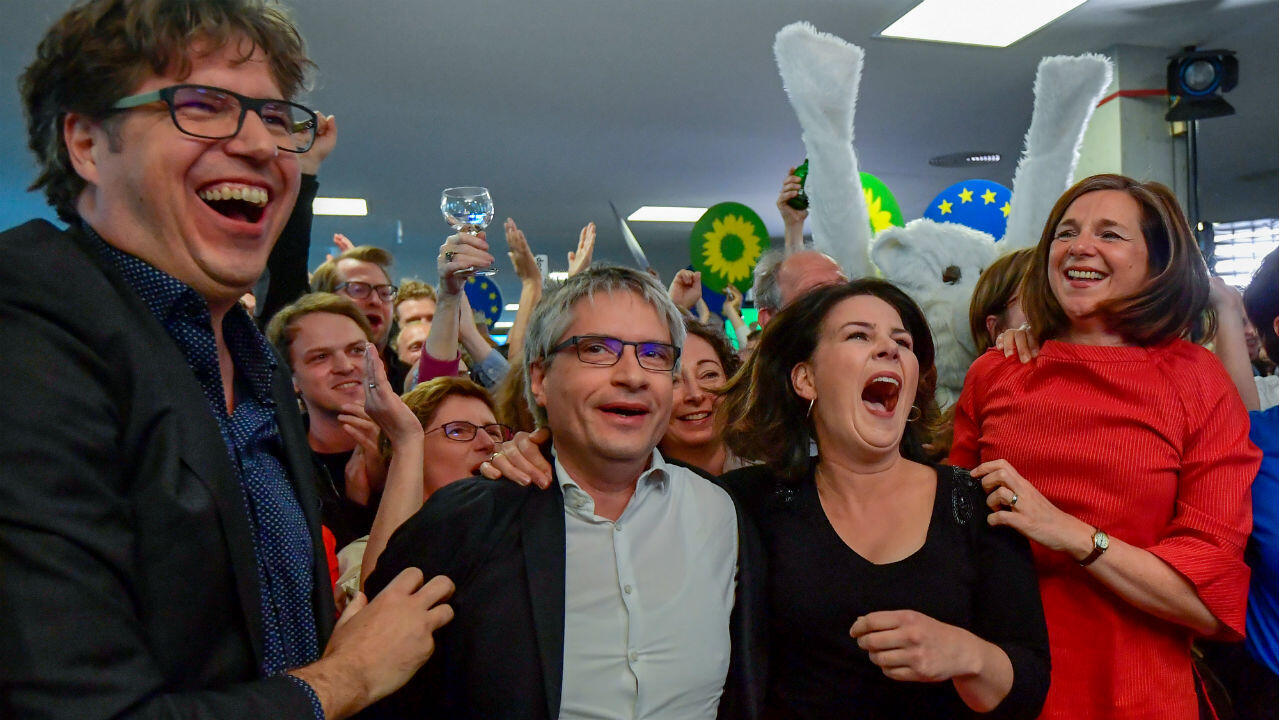 German Greens leap in EU vote as left bleeds support