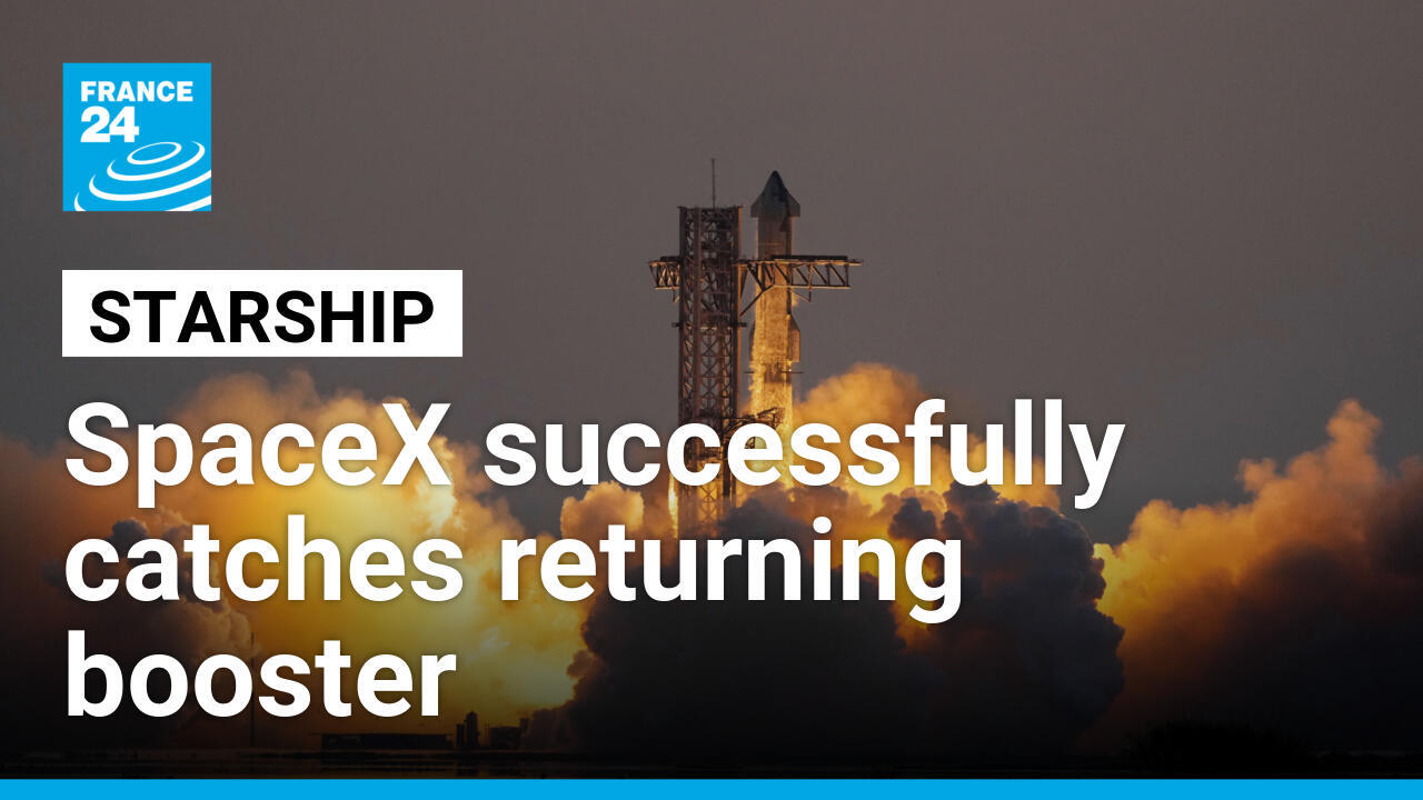 SpaceX successfully catches returning Starship booster with 'Mechazilla ...