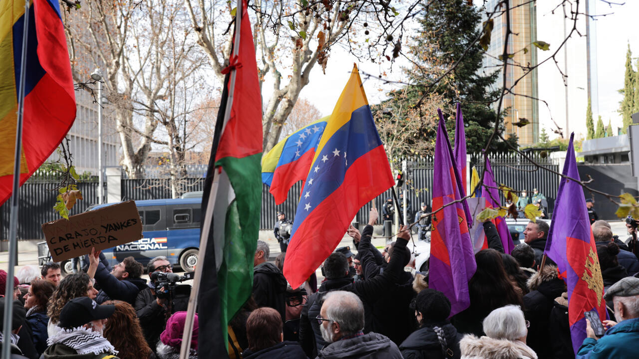 A Madrid, une manifestation pour dénoncer l'"agression impérialiste" au ...