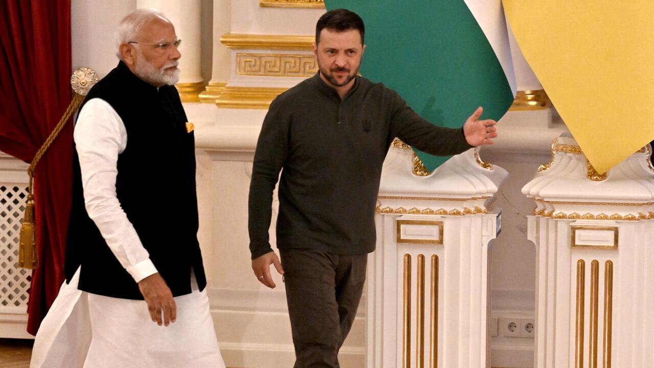 Modi calls for diplomatic solution in Ukraine visit; Biden announces new US aid