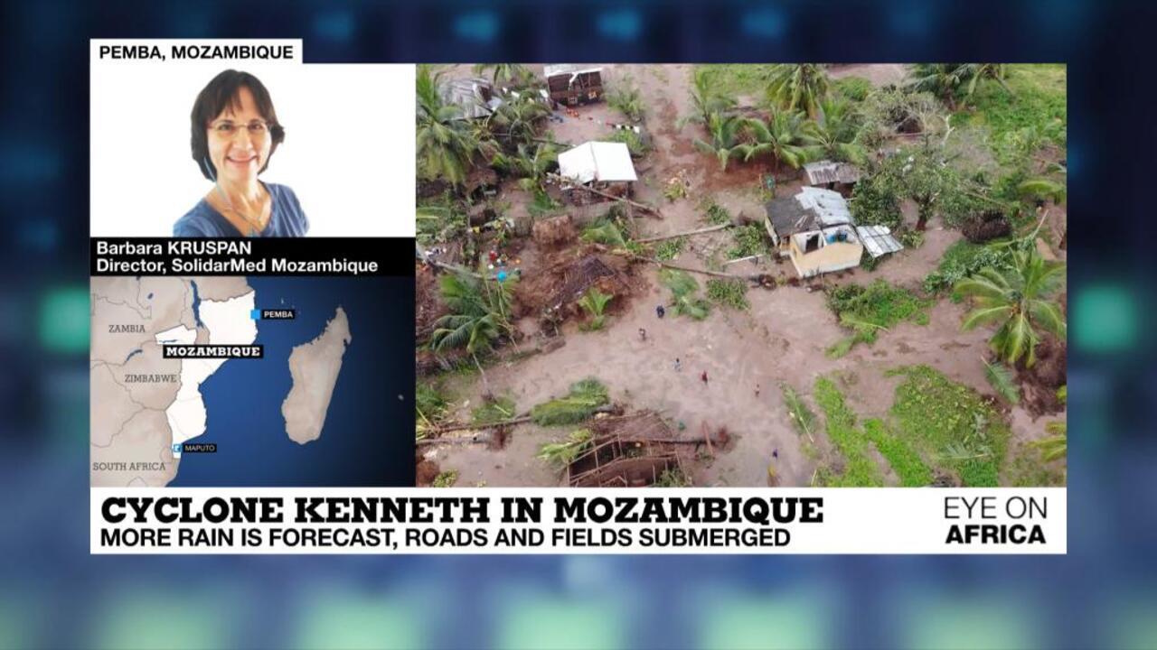 Cyclone Kenneth: More rain forecast in Mozambique as roads and fields ...