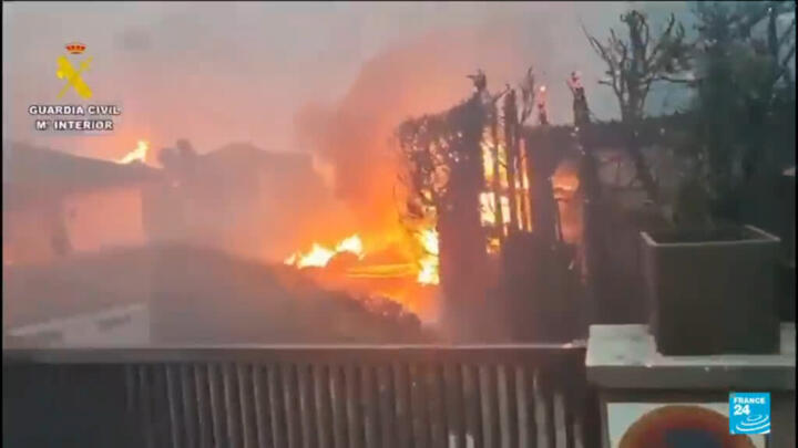 Wildfires rage in Europe as millions swelter under record heat - France 24