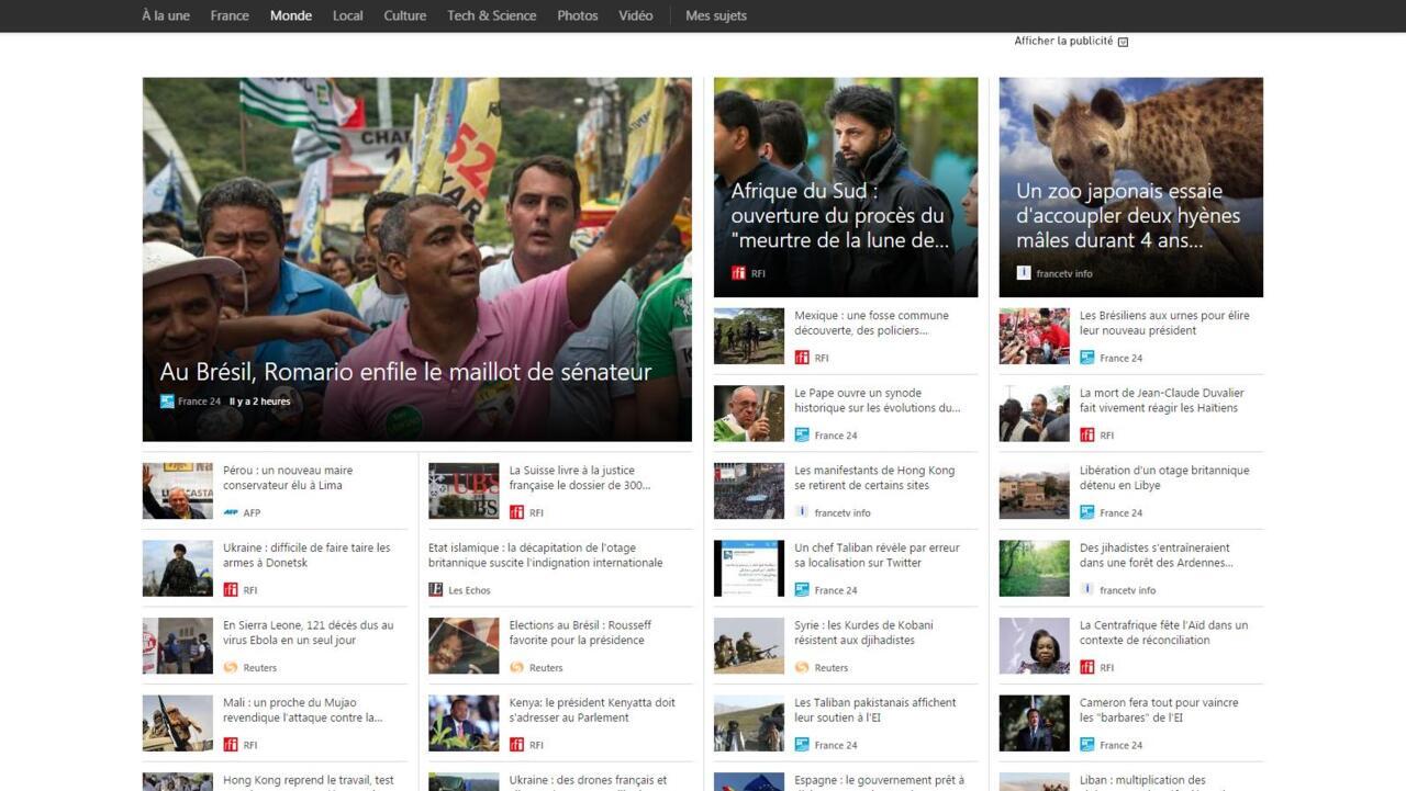 France Medias Monde partenaire du nouveau MSN