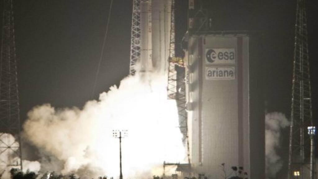 Rocket carrying space's heaviest cargo blasts off