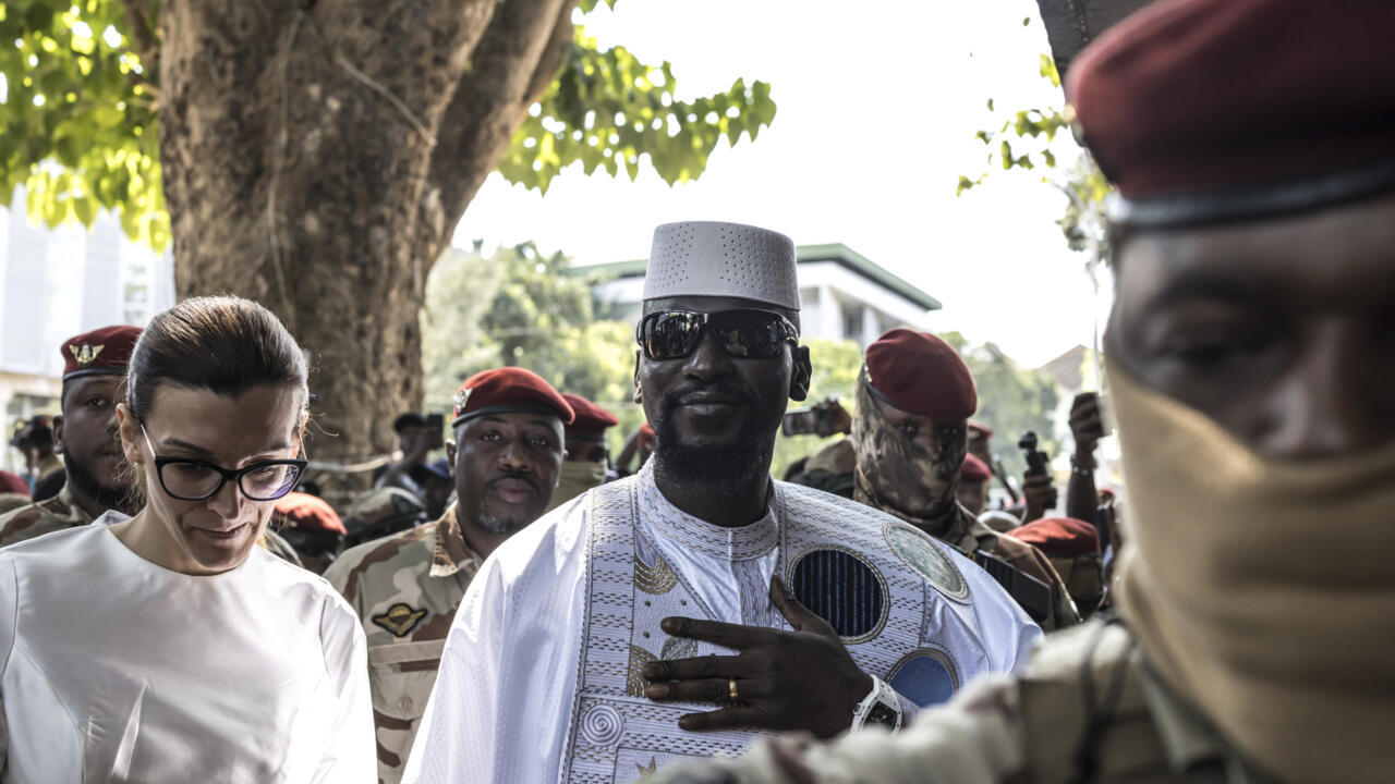 Guinea junta chief Doumboya elected president: election commission