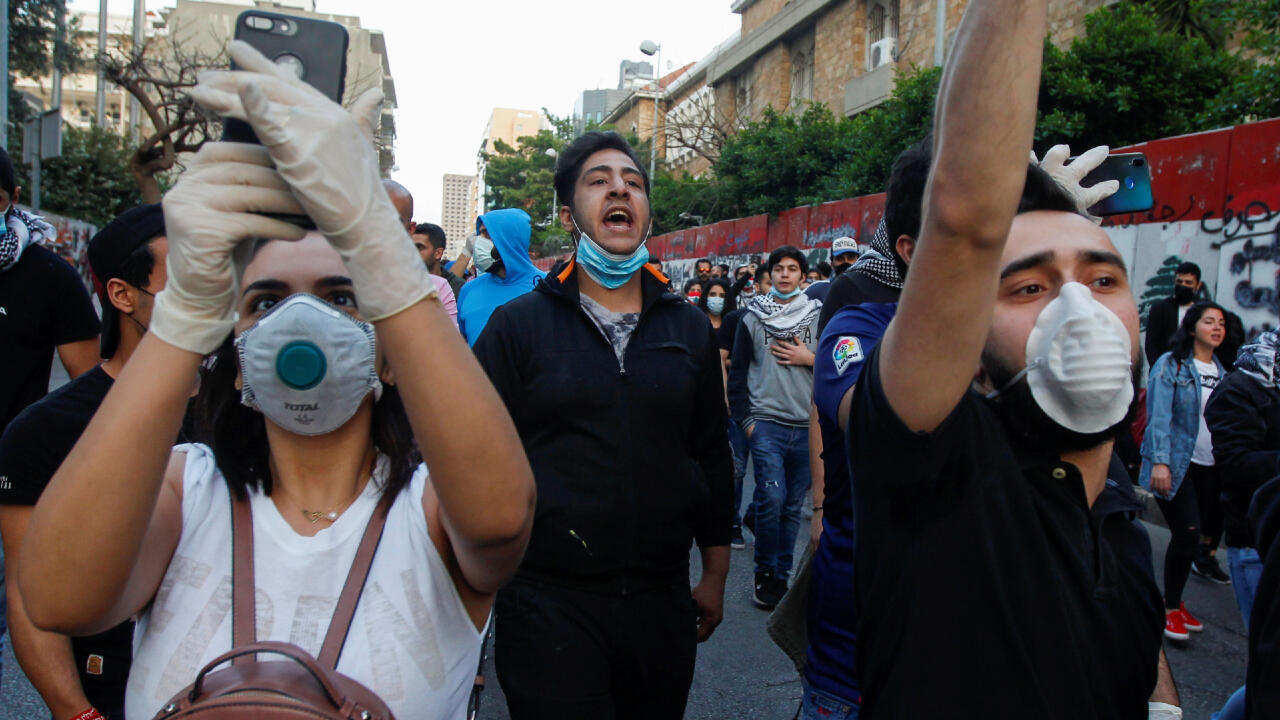 Demonstrators block roads in Lebanon protest over dire economy